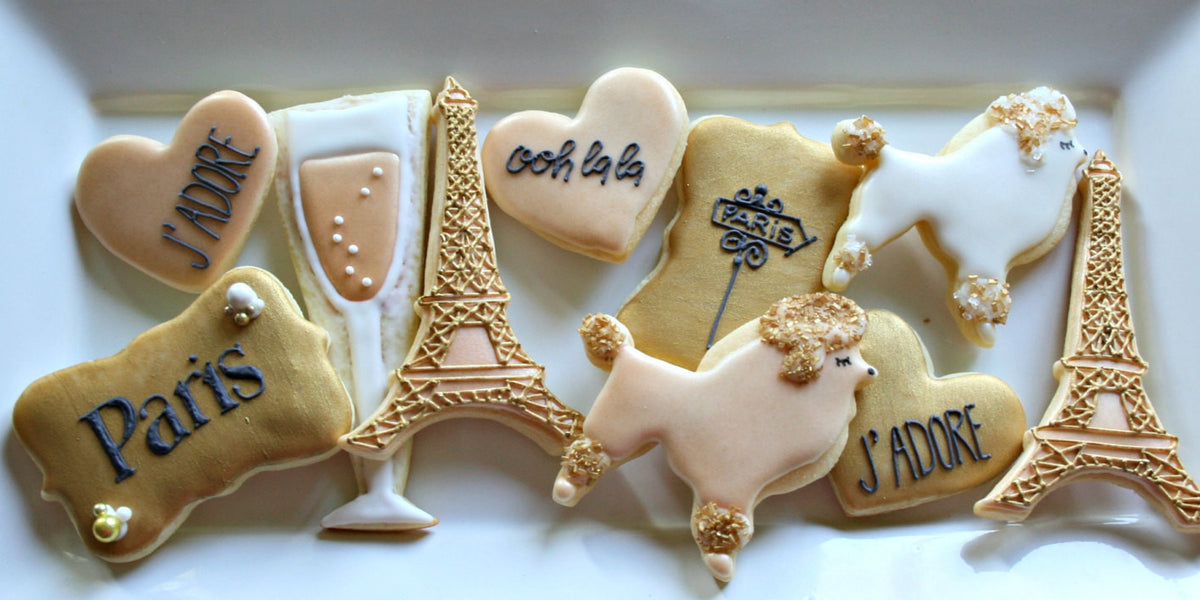 Poodles In Paris Birthday Party Sugar Cookies — The Iced Sugar Cookie