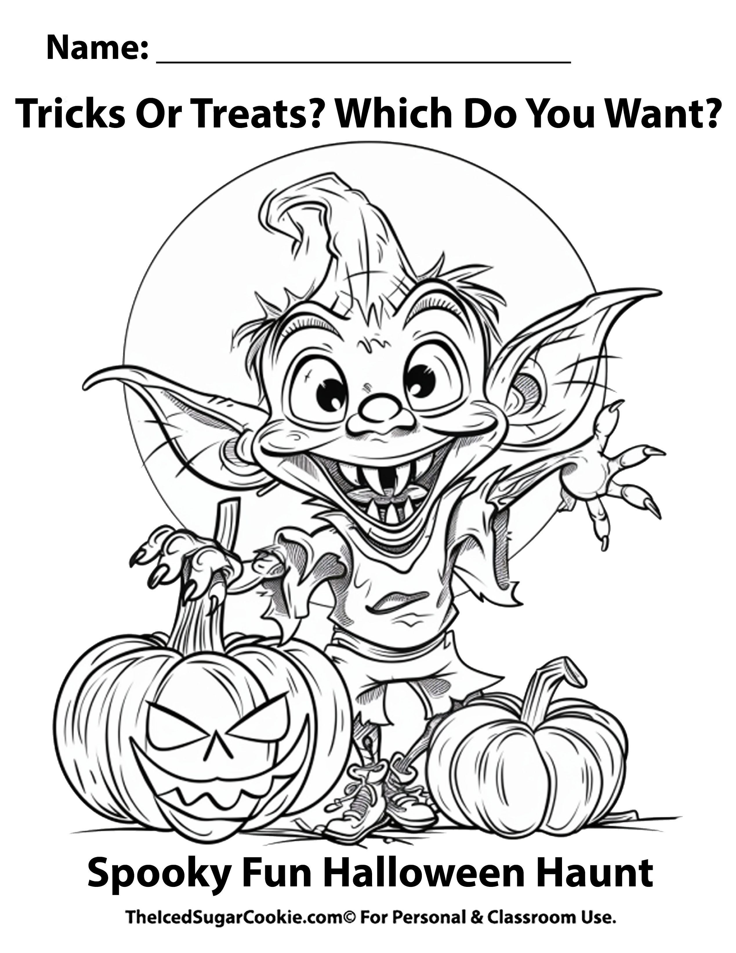Tricks Or Treats? Which Do You Want? Spooky Fun Halloween Haunt Free C ...