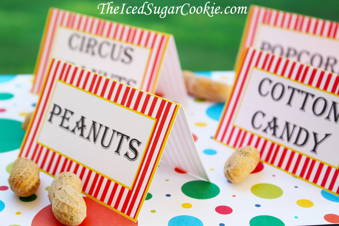 Circus Food Cards — The Iced Sugar Cookie