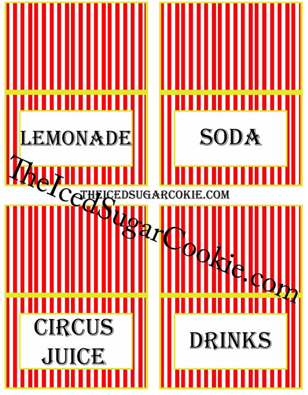 Circus Food Cards — The Iced Sugar Cookie