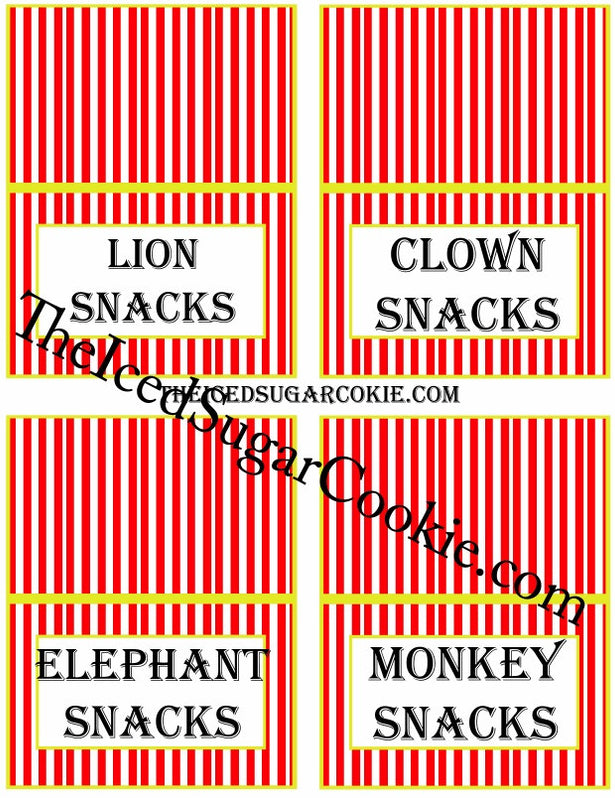 Circus Food Cards — The Iced Sugar Cookie