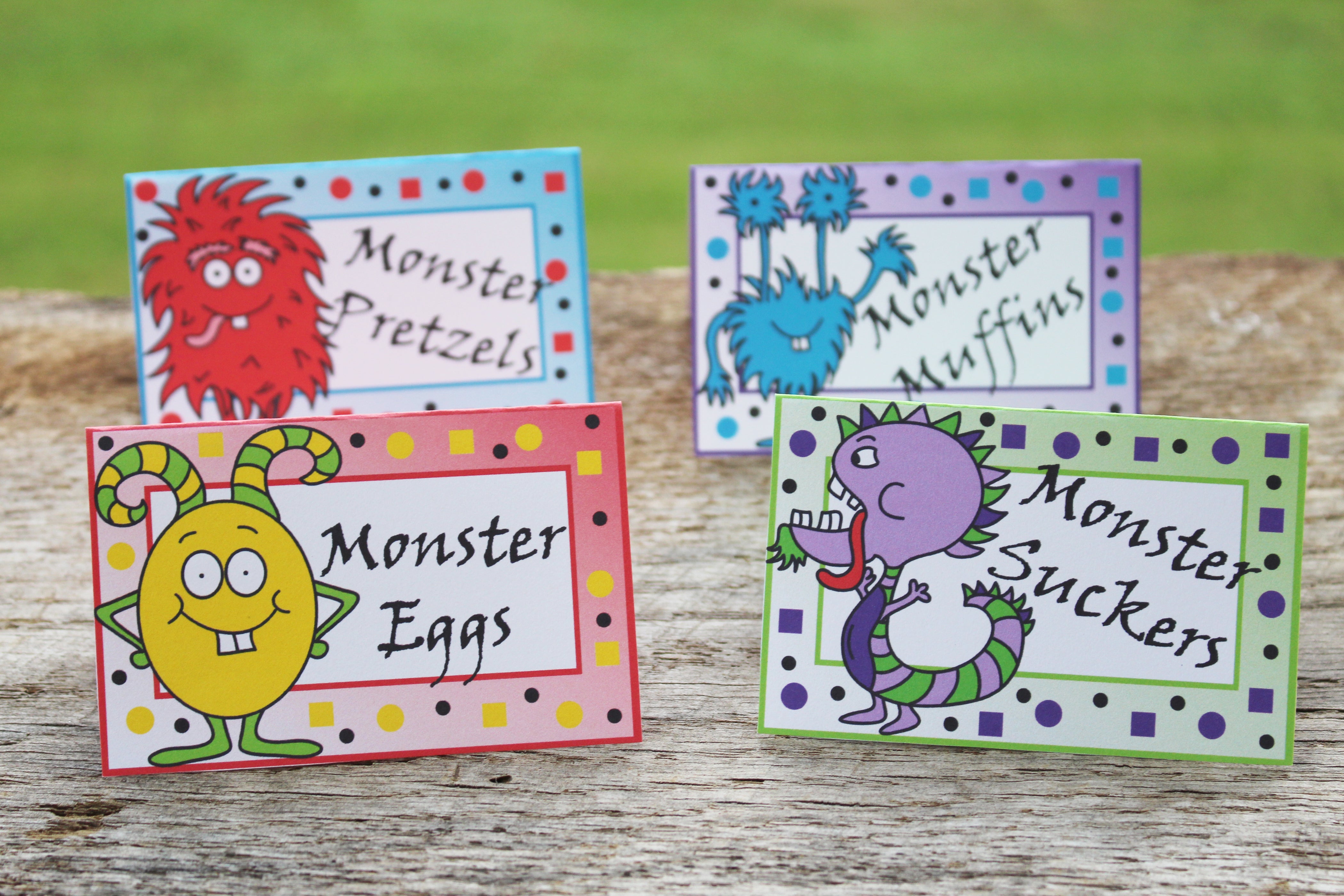 Little Monster Food Label Cards Printables | Digital Download — The ...