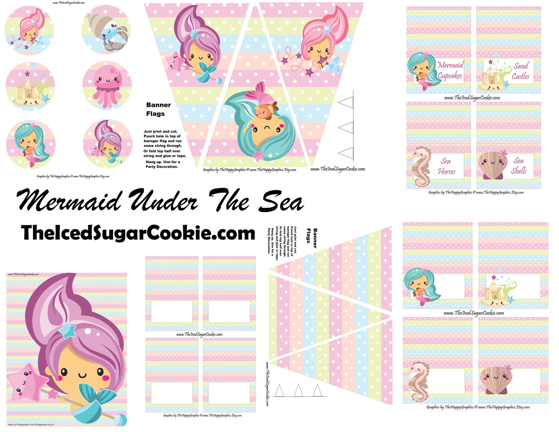 Mermaid Printables — The Iced Sugar Cookie