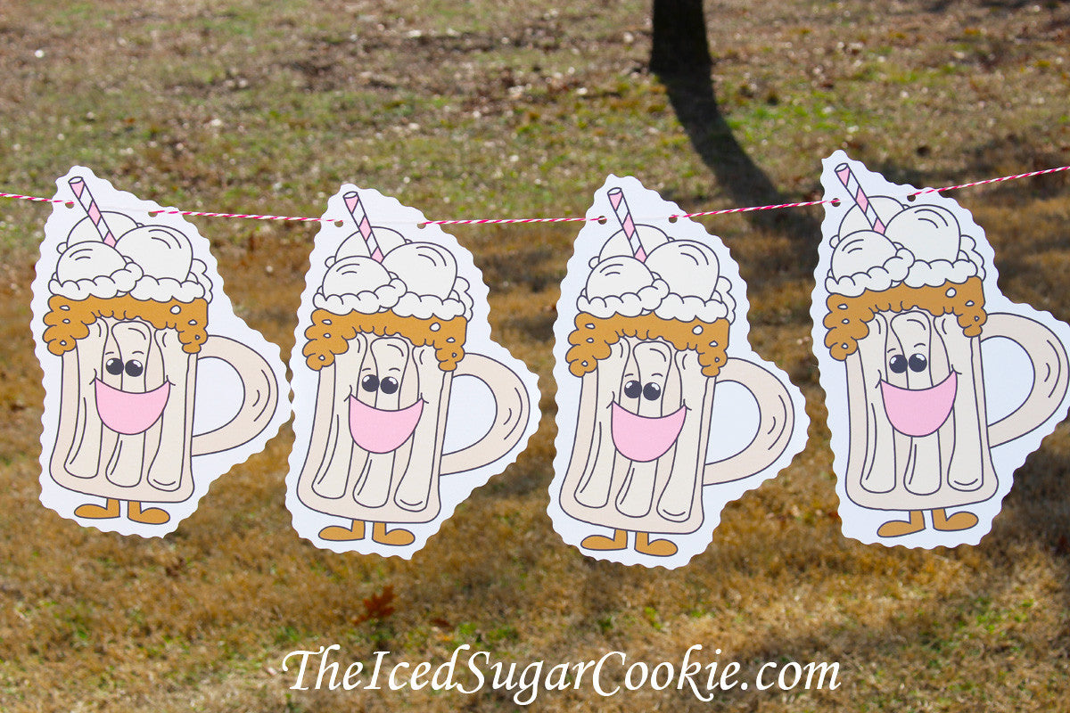 Root Beer Float Banner — The Iced Sugar Cookie