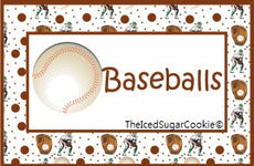 Baseball Birthday Party Food Label Tent Cards DIY Sports Printable ...