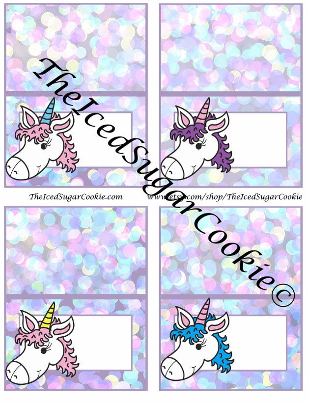 Unicorn Food Cards — The Iced Sugar Cookie